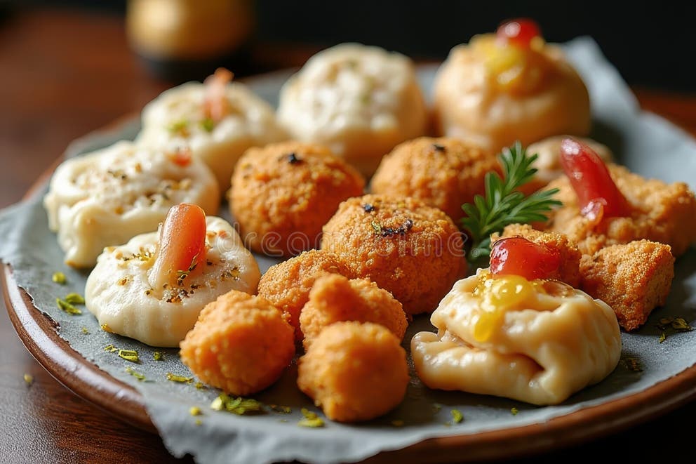 Dim Sum Sampler stock illustration. Illustration of textures - 373159388