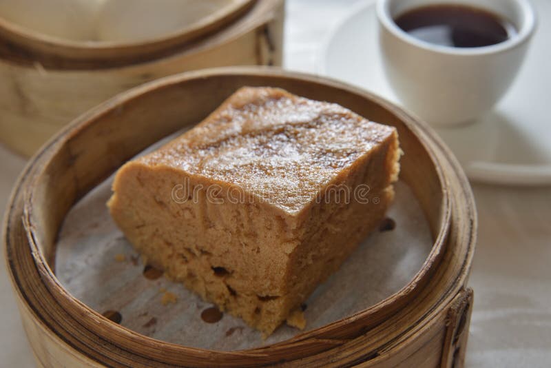 Dim Sum Sponge Cake stock image. Image of layer, bamboo - 146378253