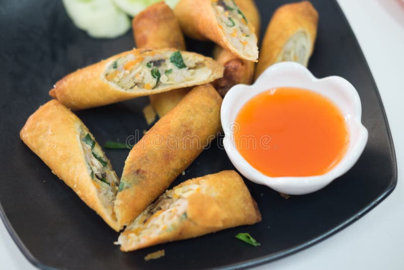 Dim sum spring rolls stock photo. Image of asian, china - 97904034