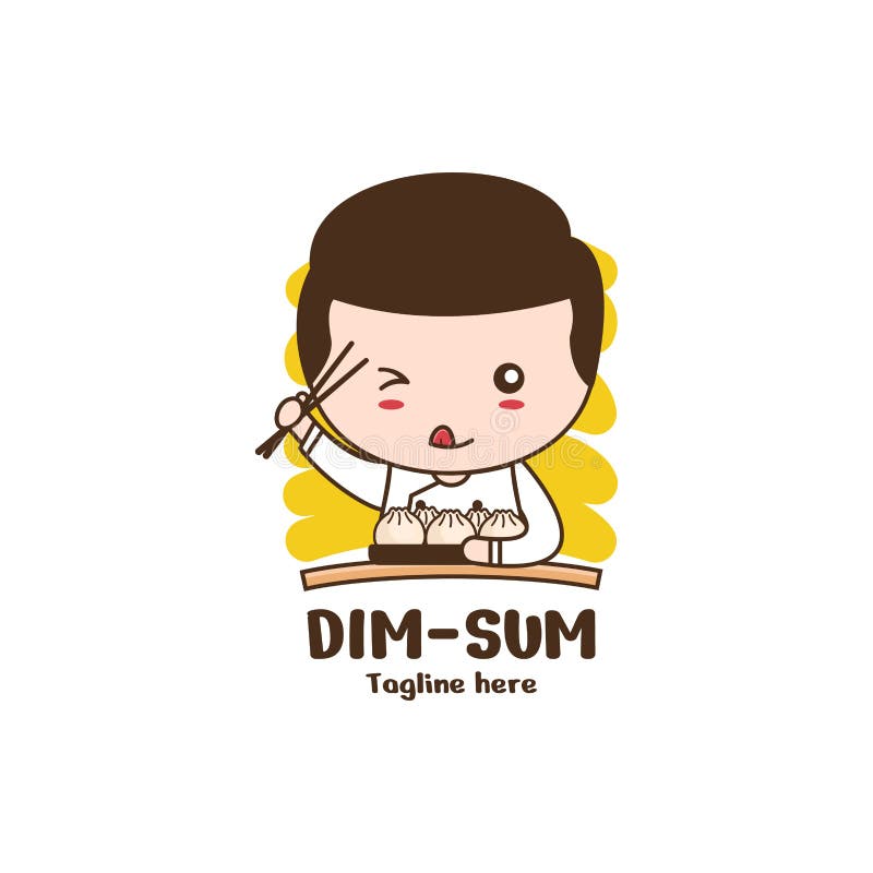 Dim sum dumpling logo stock vector. Illustration of chinese - 230559132