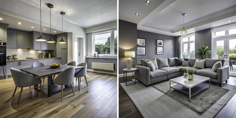 From Dim To Dazzling a Modern Grey Interior Transformation Unveiling ...