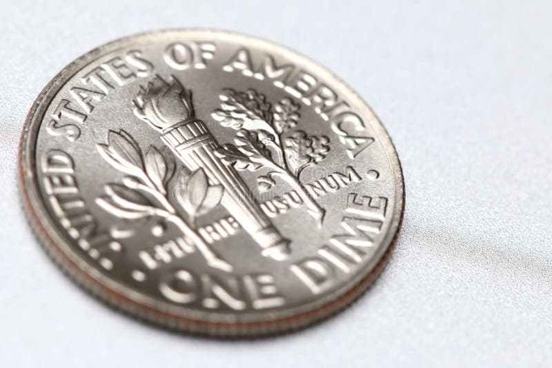 Dime stock photo. Image of alone, symbol, shiny, american - 60412152