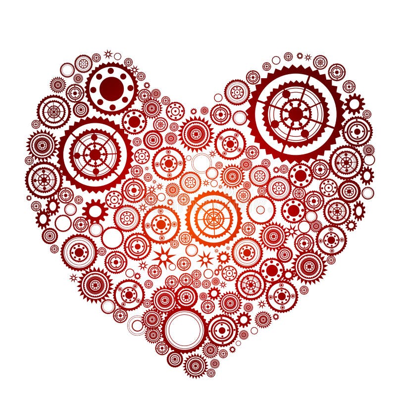 Dimensión De Una Variable Del Corazón Ilustración del Vector ...