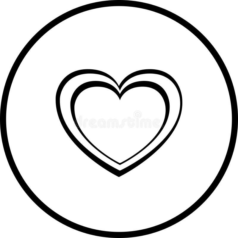 Dimensión De Una Variable Del Corazón Ilustración del Vector ...