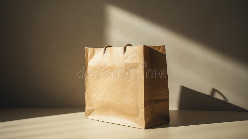 Dimension Brown Paper Bag Texture Stock Illustration - Illustration of ...