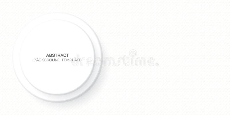 3 Dimension Circle Frame Paper Cut Style on White Paper Rough Textured ...