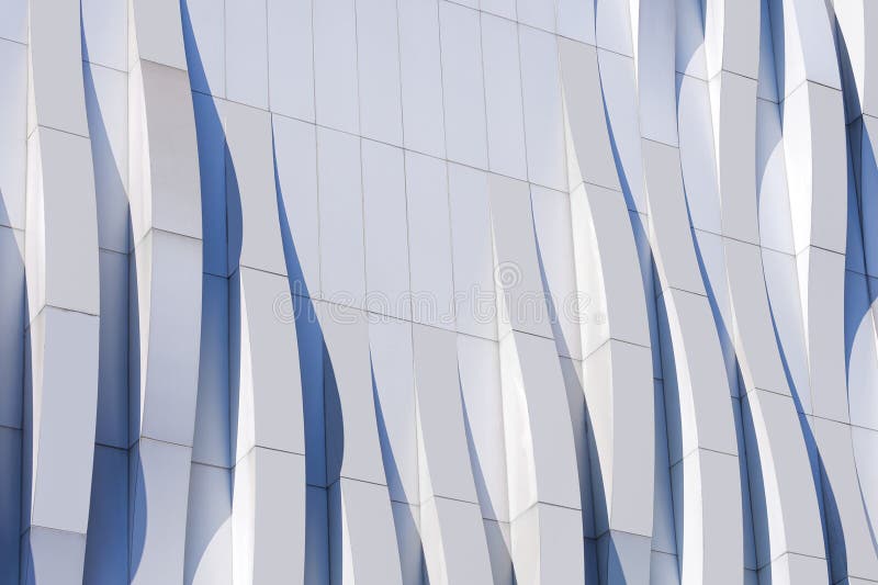 Dimension Curve Lines of White and Gray Aluminum Composite Tile Wall ...