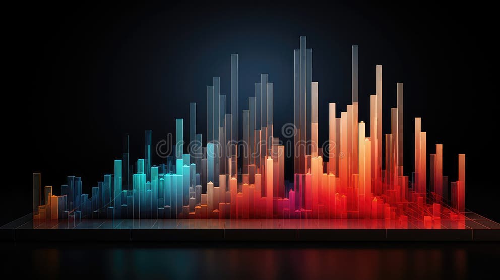 Dimension data bar graph stock illustration. Illustration of trend ...