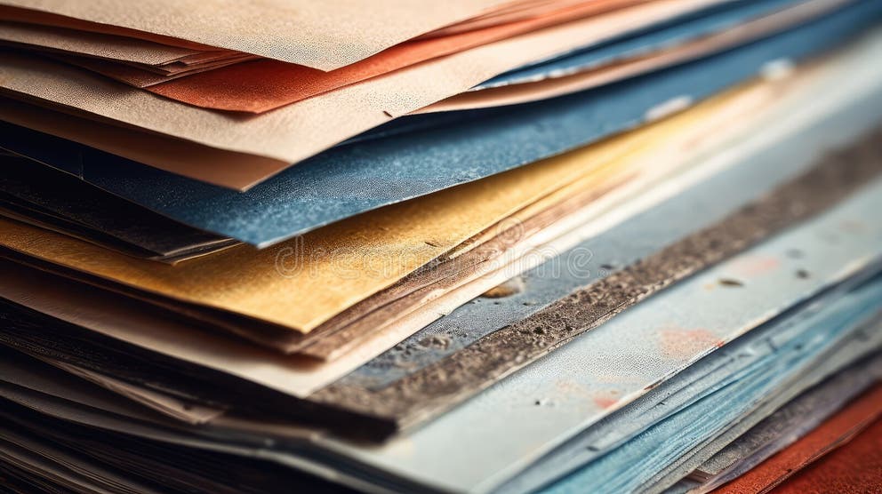 Dimension Layered Paper Texture Stock Illustration - Illustration of ...