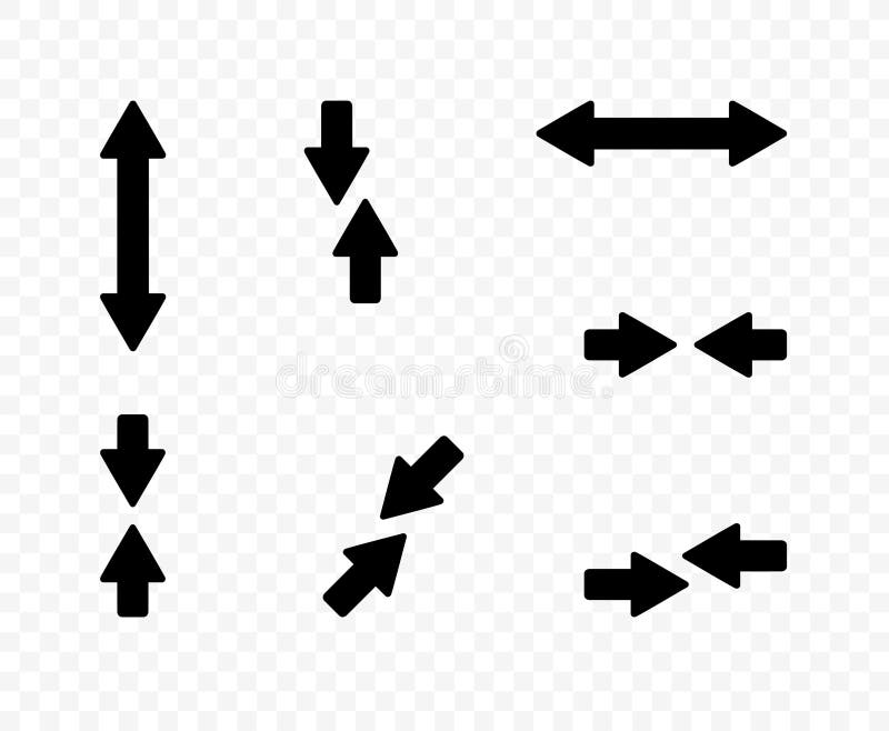 Dimension Measurement Arrow Vector Stock Vector - Illustration of signs ...