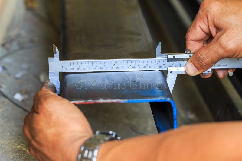 Dimension Measuring Steel by Vernier Stock Image - Image of caliper ...