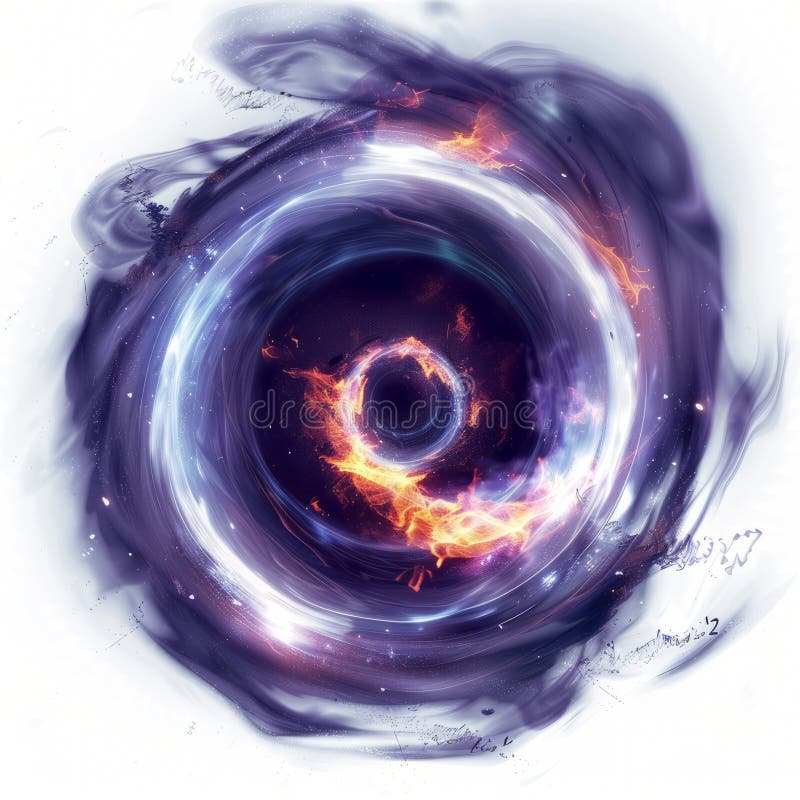 Dimension with Swirling Vortexes of Magical Energy Spell Effects. Stock ...