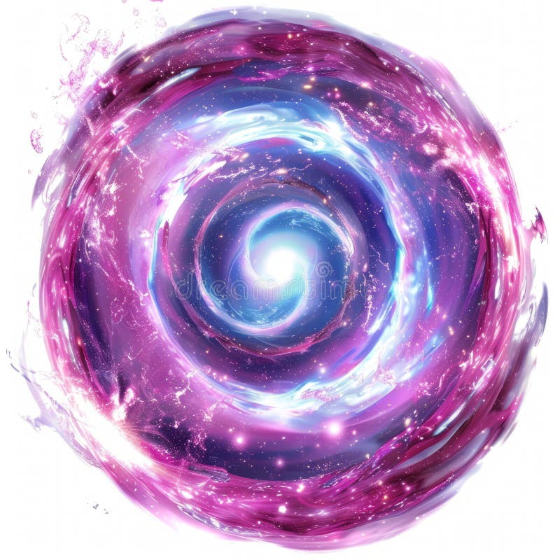 Dimension with Swirling Vortexes of Magical Energy Spell Effects. Stock ...