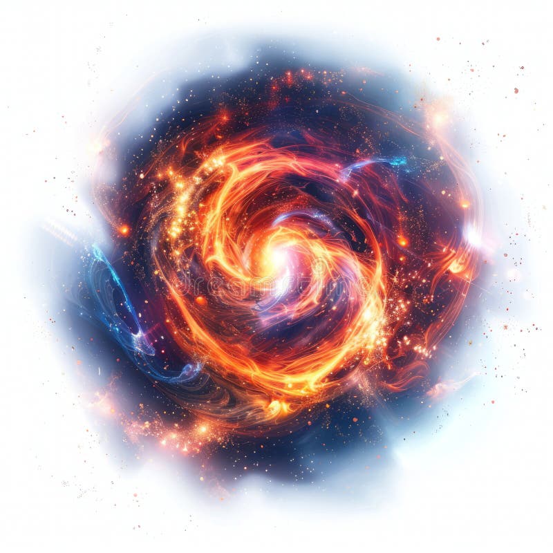 Dimension with Swirling Vortexes of Magical Energy Spell Effects. Stock ...