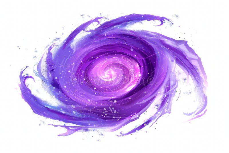 Dimension with Swirling Vortexes of Magical Energy Spell Effects. Stock ...