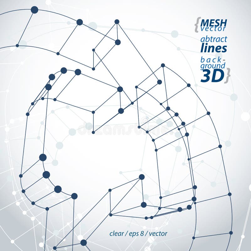 Dimensional Elegant Mesh Loop Sign, Technical Renew Symbol, Vector Eps ...