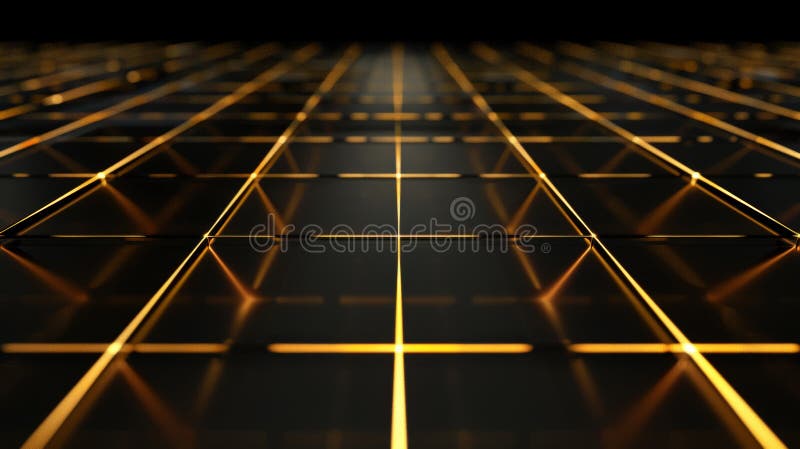 Dimensional Grid: Illuminated Depth Stock Photo - Image of sleek ...
