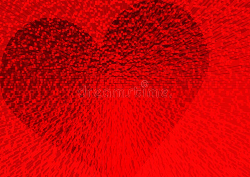 Dimensional heart stock illustration. Illustration of texture - 56725980