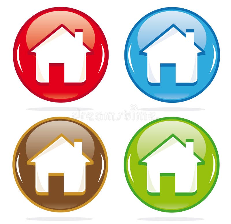 Dimensional house icons stock vector. Illustration of icon - 16850109