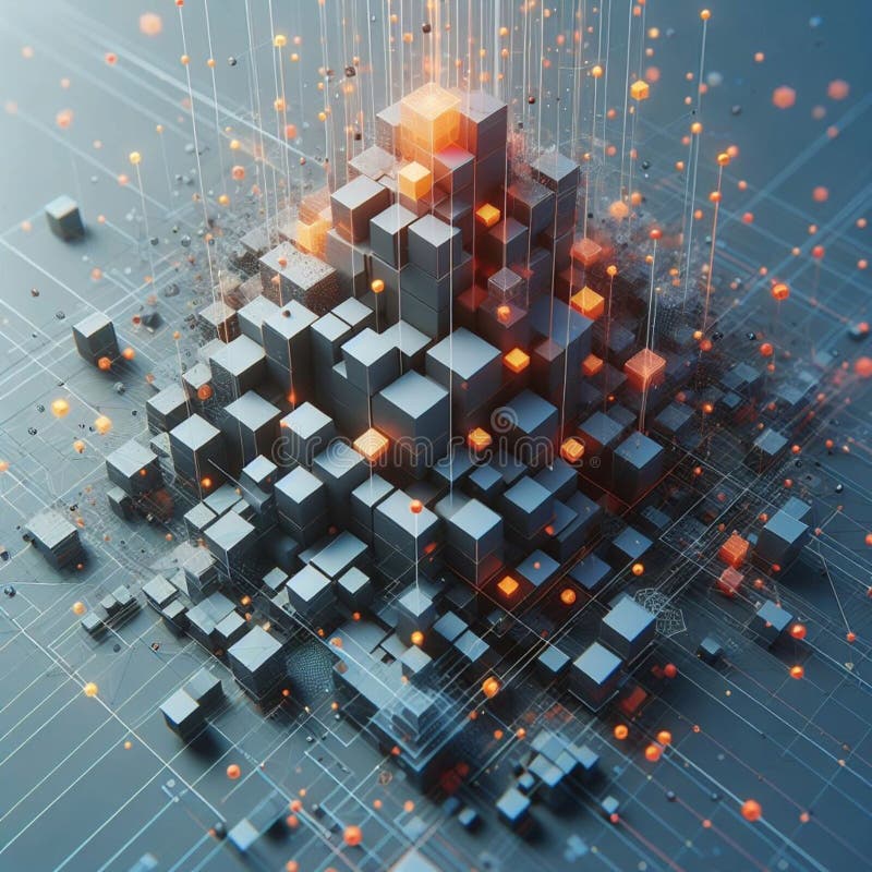 Dimensional Intricacies: 3D Illustrated Cubes in Abstract Rendering ...