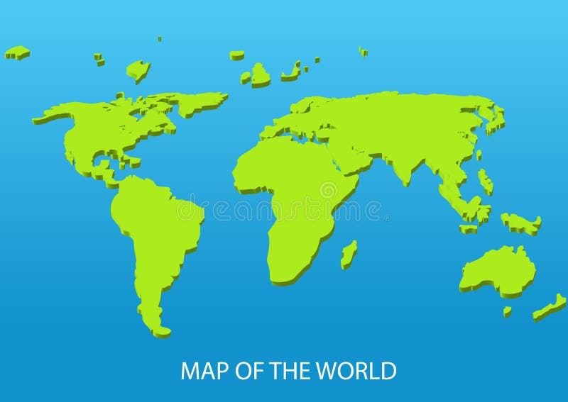 2 Dimensional Map Of The World - Map