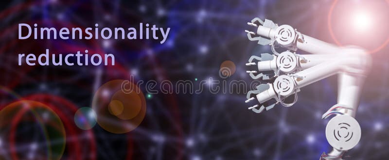 Dimensionality Reduction the Process Stock Photo - Image of ...