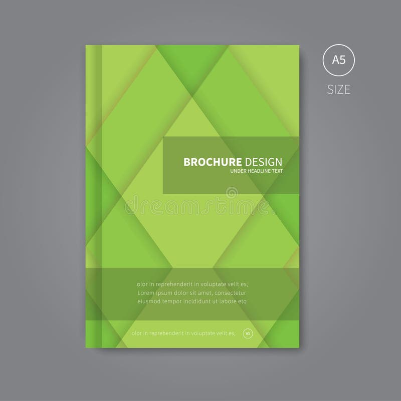 Modello Astratto Della Copertina Di Libro O Dell'opuscolo Illustrazione ...