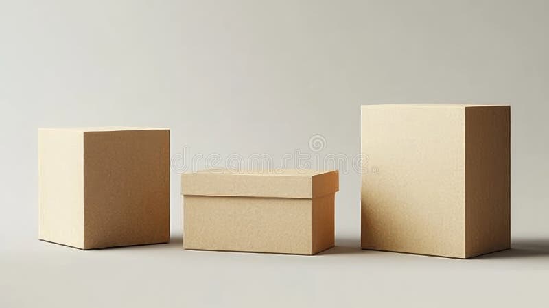 Different Realistic Boxes Stock Illustrations – 750 Different Realistic ...