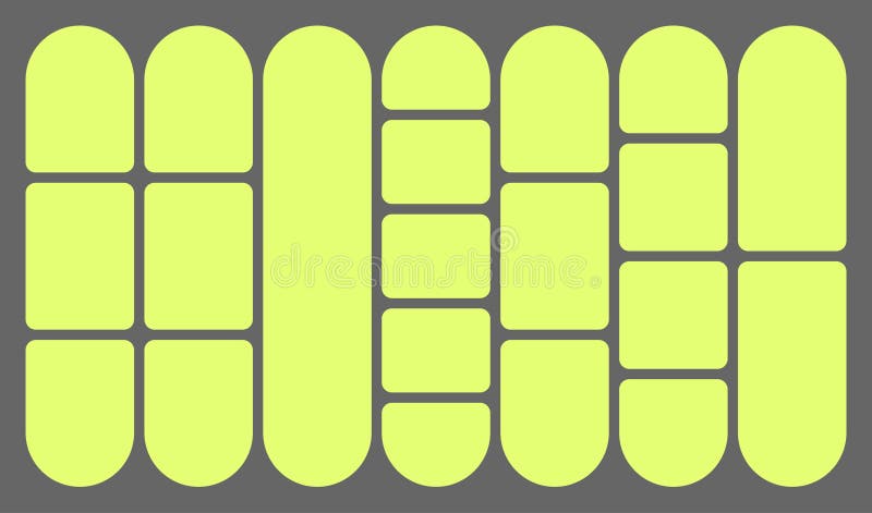 Dimensions 16x9 Trendy Bento Grid Layout Style Brick Ui UX Templates ...