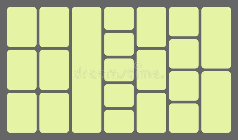 Dimensions 16x9 Trendy Bento Grid Layout Style Brick Ui UX Templates ...