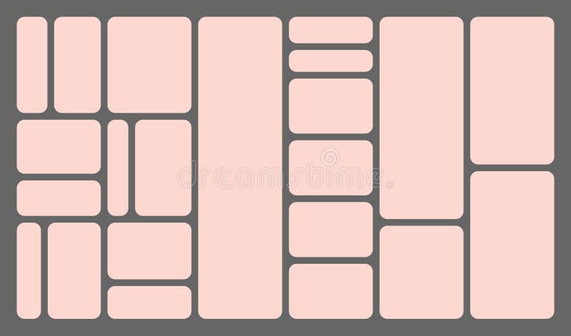 Dimensions 16x9 Trendy Bento Grid Layout Style Brick Ui UX Templates ...