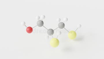 Dimercaprol Molecule 3d, Molecular Structure, Ball and Stick Model ...