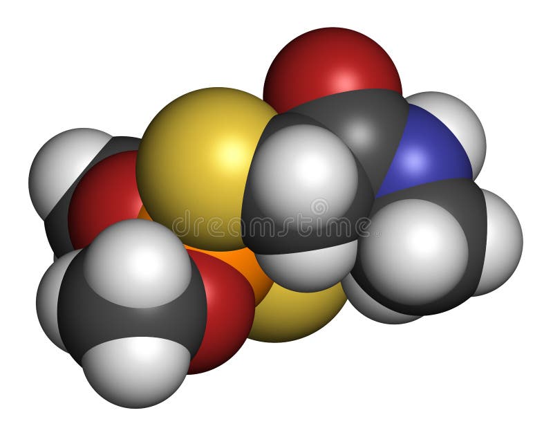Dimethoate Insecticide Molecule. Skeletal Formula. Stock Vector ...