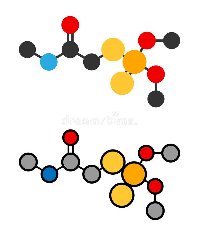 Dimethoate Insecticide Molecule Stock Vector - Illustration of circle ...