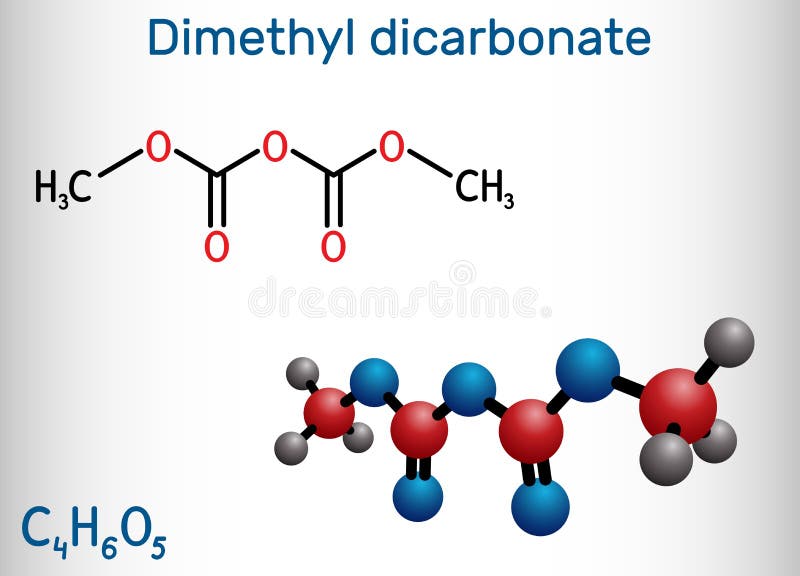 Dimethyl Dicarbonate, DMDC, Velcorin, Dimethyl Pyrocarbonate Molecule ...