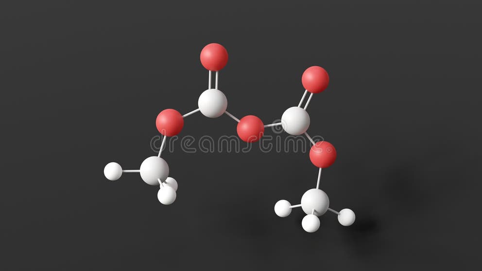 Dimethyl Dicarbonate Molecule, Molecular Structure, Preservative E242 ...