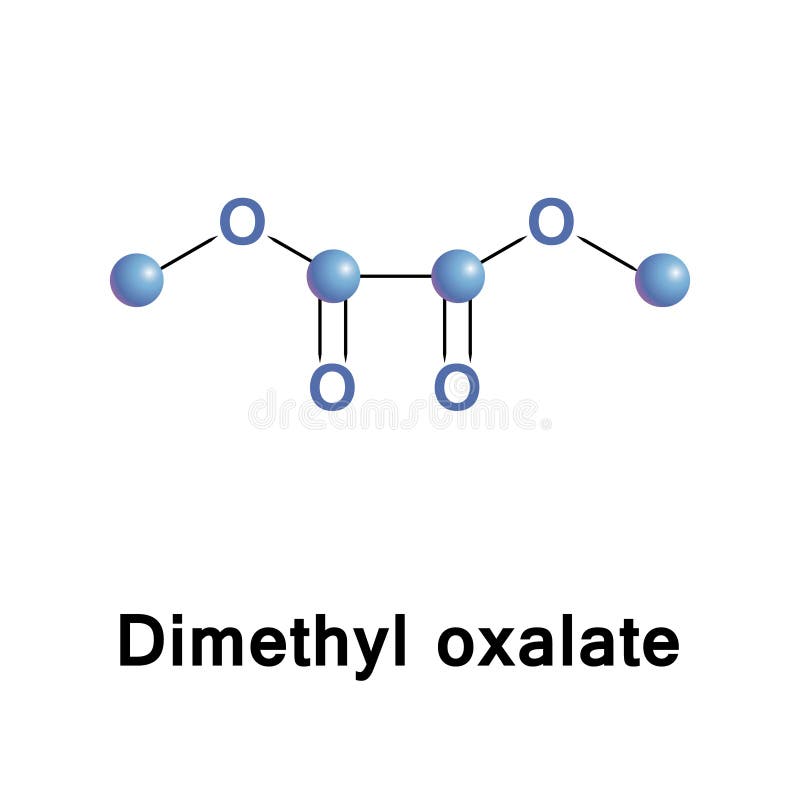 Dimethyl oxalate compound stock vector. Illustration of industrial ...