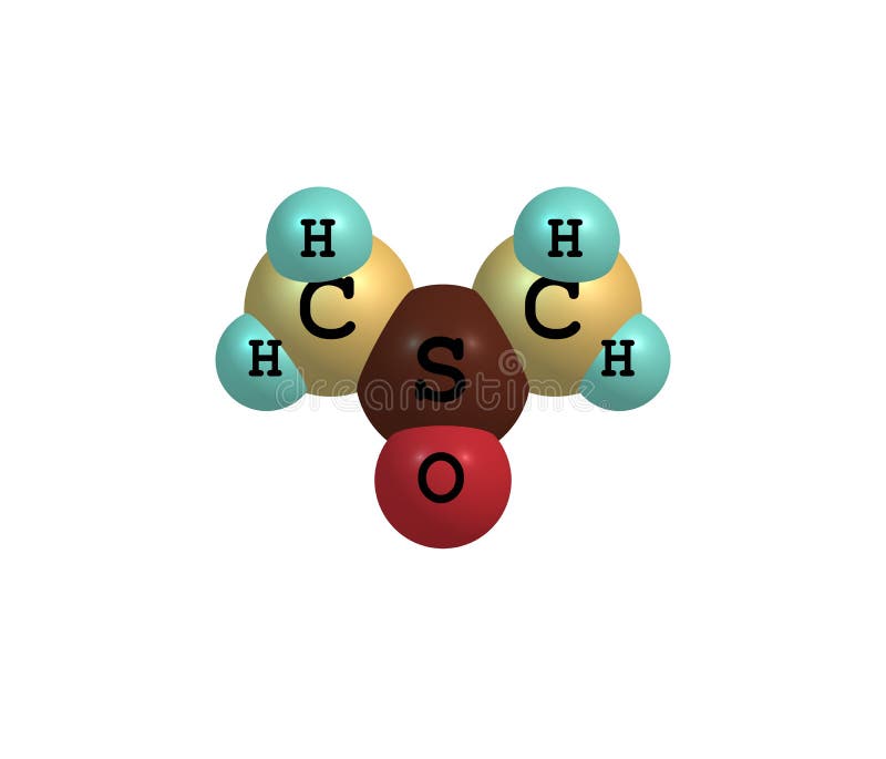 Dimethyl Sulfoxide, DMSO, C2H6OS Molecule. it is an Organosulfur ...
