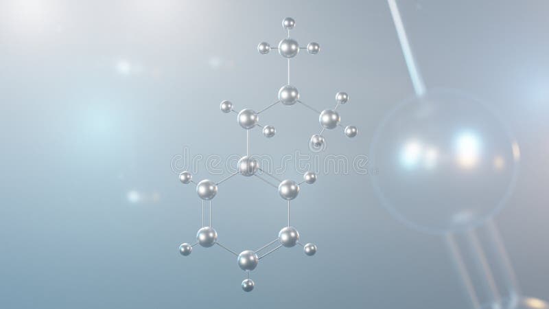 Dimethylbenzylamine Molecular Structure, 3d Model Molecule ...