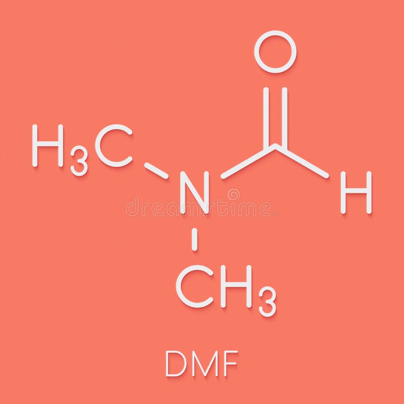 N,n-dimethylformamide Molecule Made with Balls, Scientific Molecular ...