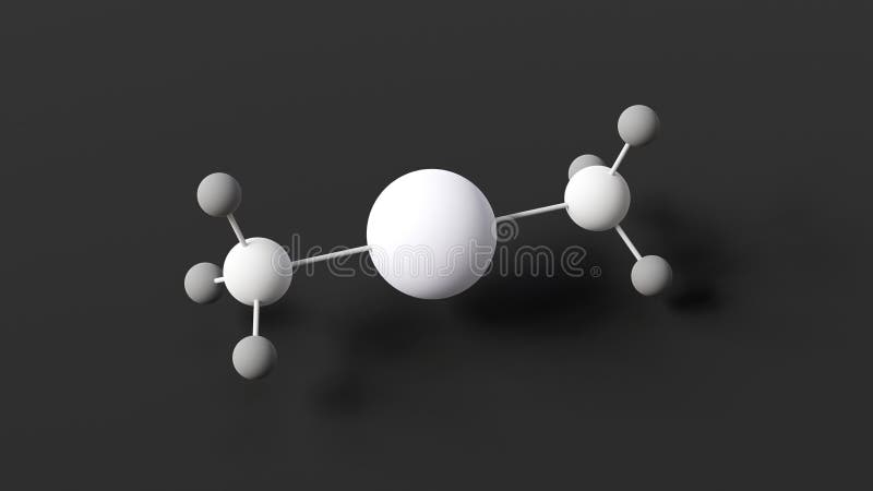 Dimethylmercury Organomercury Compound, Chemical Structure. Skeletal ...