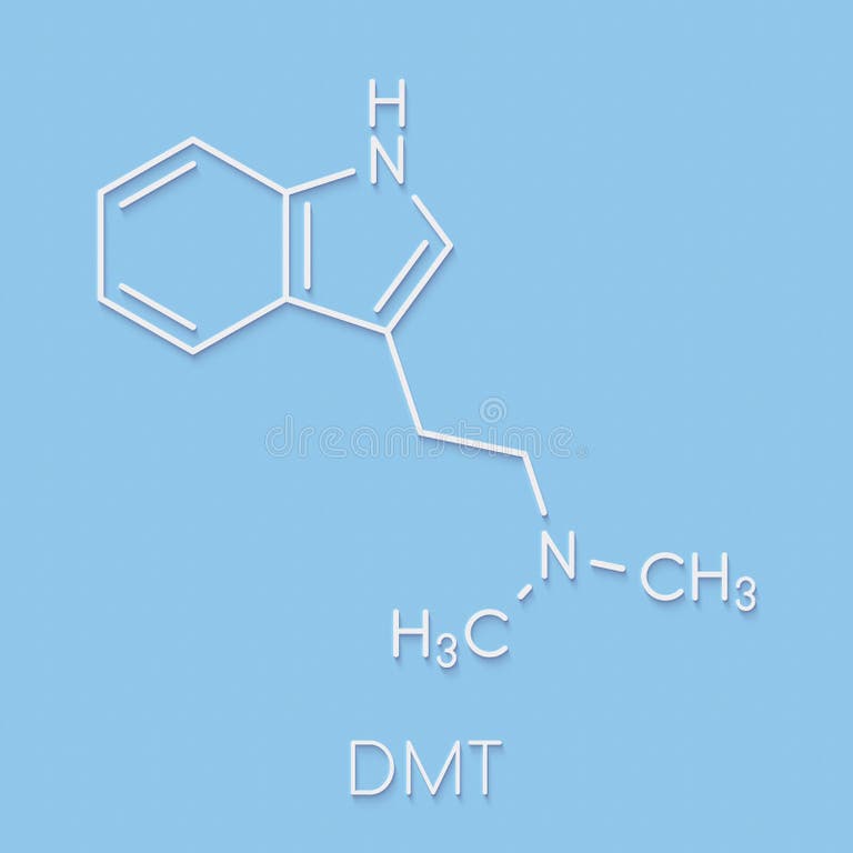 Dimethyltryptamine DMT Psychedelic Drug Molecule. Present in the Drink ...