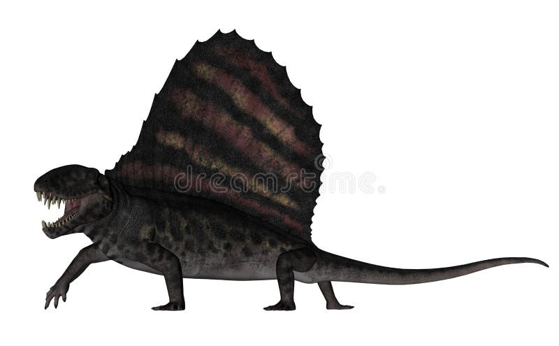 Dimetrodon Dinosaur stock illustration. Illustration of background ...