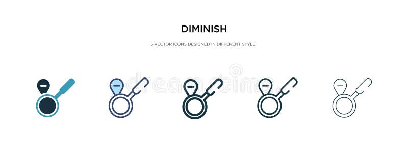 Diminish Icon On White Background. Simple Element Illustration From ... Diminish Icon On White Background. Simple Element Illustration From ...
