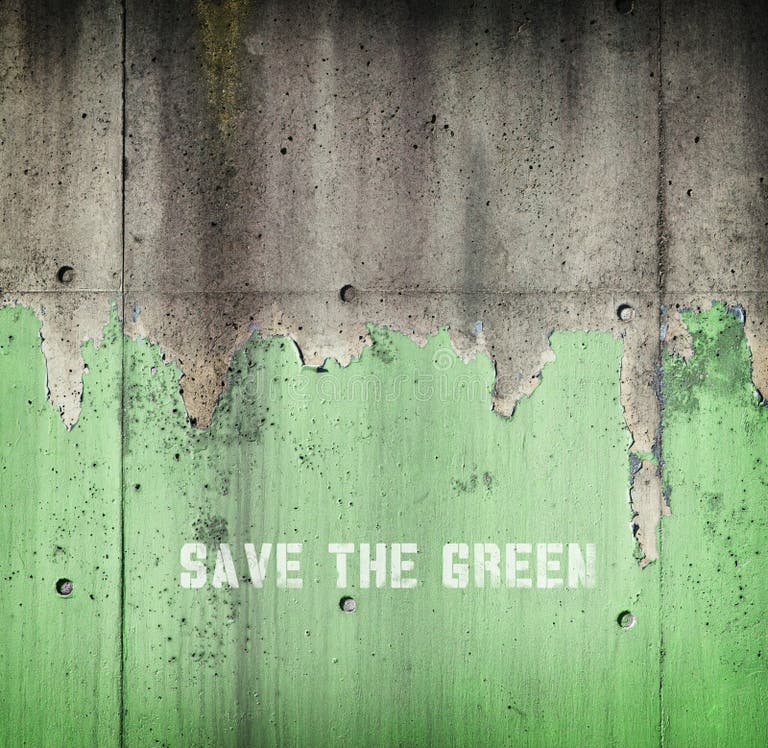 Diminishing Green. Ecological Concept Image Stock Photo - Image of ...
