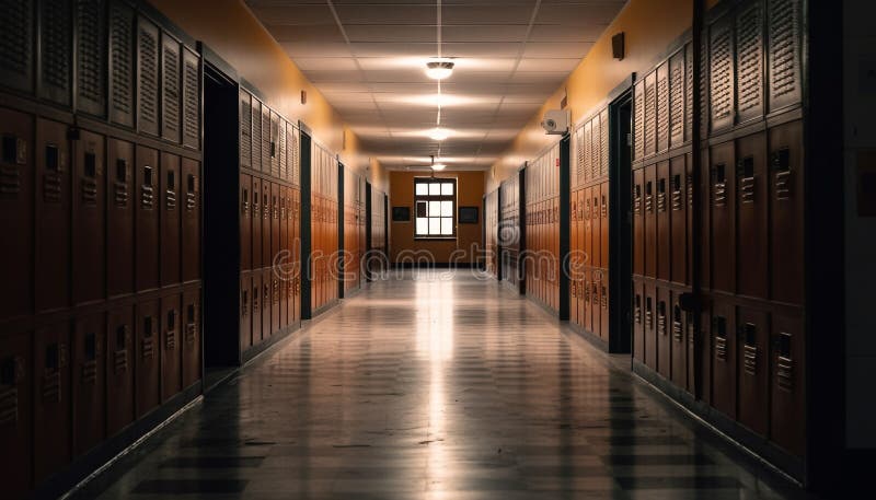 Diminishing Perspective of Lockers in Modern High School Corridor ...