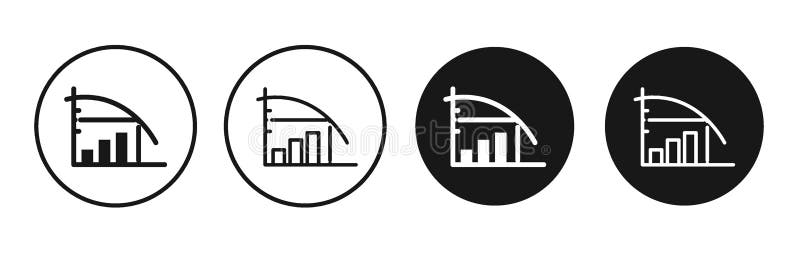 Diminishing Returns Icon Vector Set on White Background Stock Vector ...