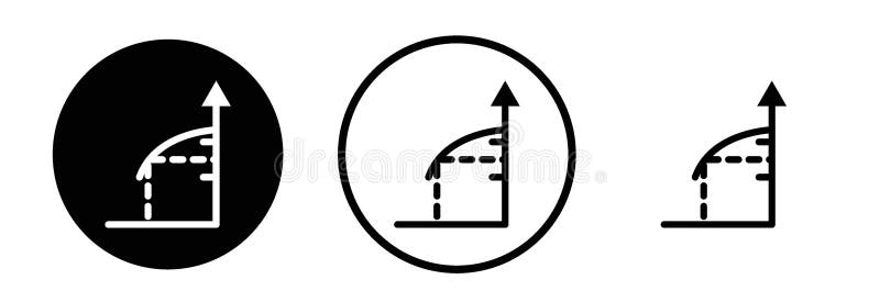 Diminishing Returns Icon Vector Set on White Background Stock Vector ...
