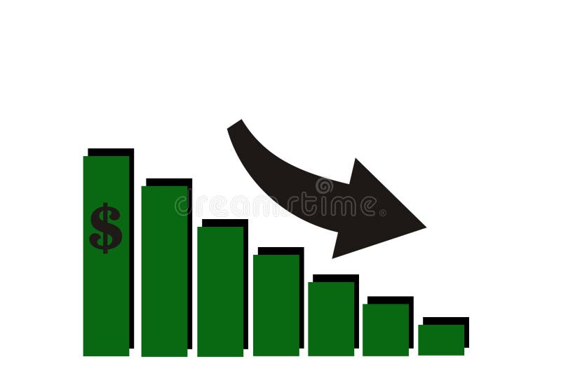 Diminution illustration stock. Illustration du argent - 8441537