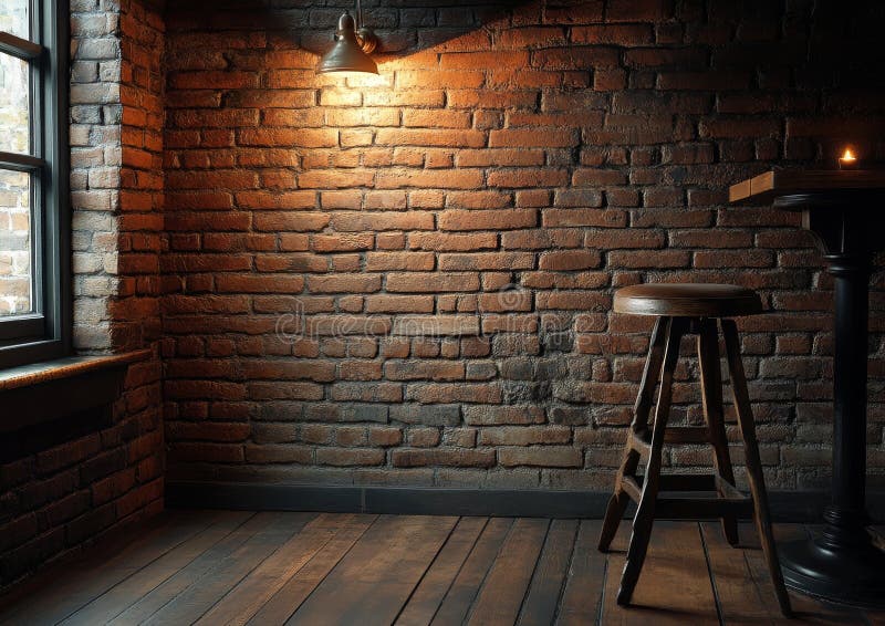 A Dimly Lit Comedy Stage Stands Empty, Featuring only a Lone Bar Stool ...